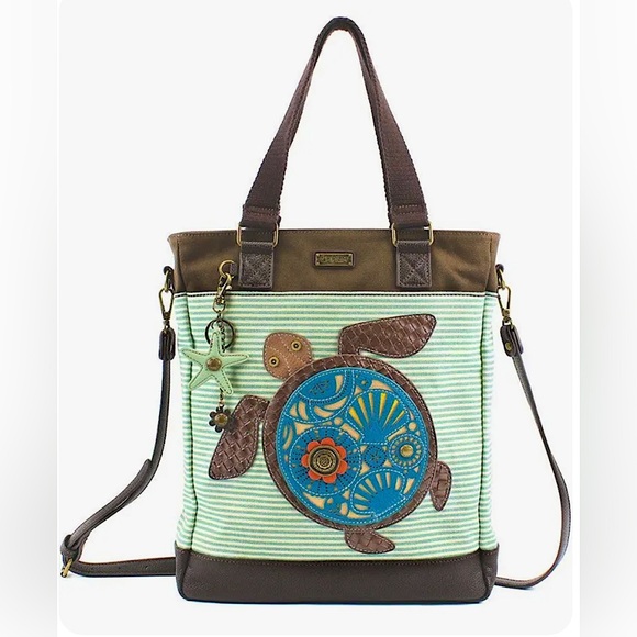 Chala | Bags | Chala Leather Sea Turtle Crossbody Tote Bag Purse | Poshmark
